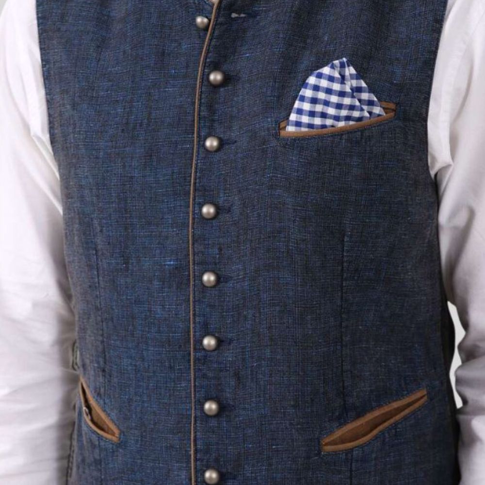 Authentic Bavarian Vest for Men Oktoberfest and German Themed Events